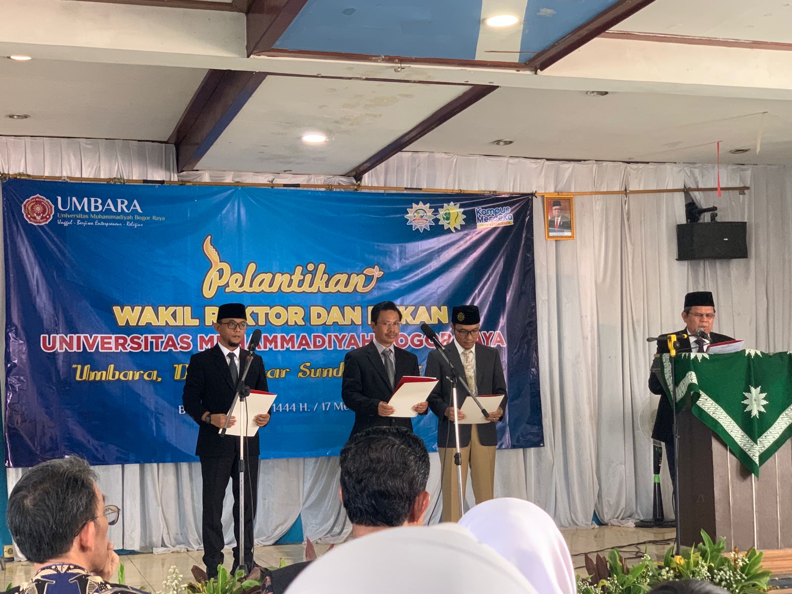 Wakil Rektor dan Dekan Universitas Muhammadiyah Bogor Raya Dilantik ...